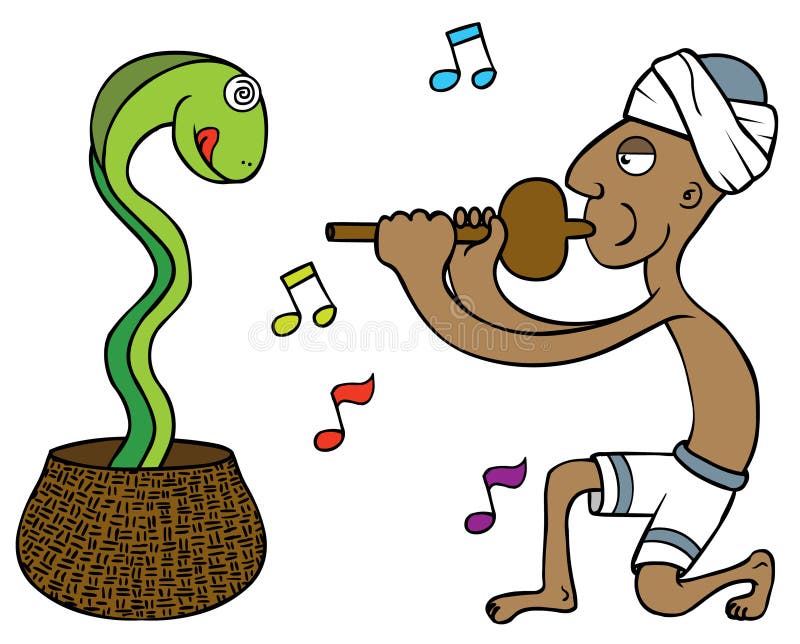 Snake Tamer stock vector. Illustration of cobra, flute - 26294515
