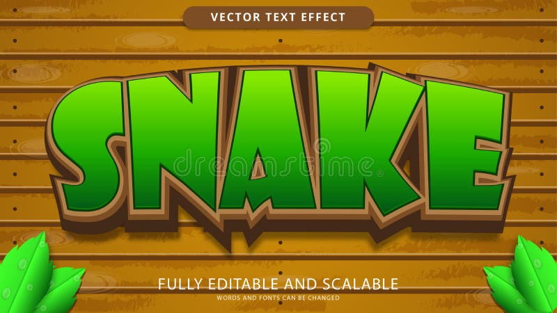 SNAKE, Text Written on Green-black Stamp Sign Stock Illustration ...