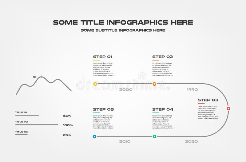 Snake Timeline Steps Infographics - Can Illustrate a Strategy, Workflow ...