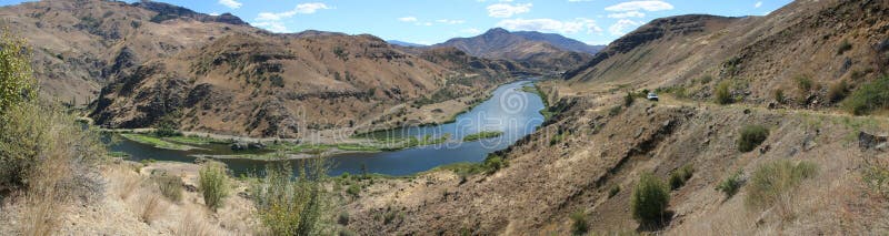 Snake Type River with Car on Side Stock Image - Image of carandriver ...