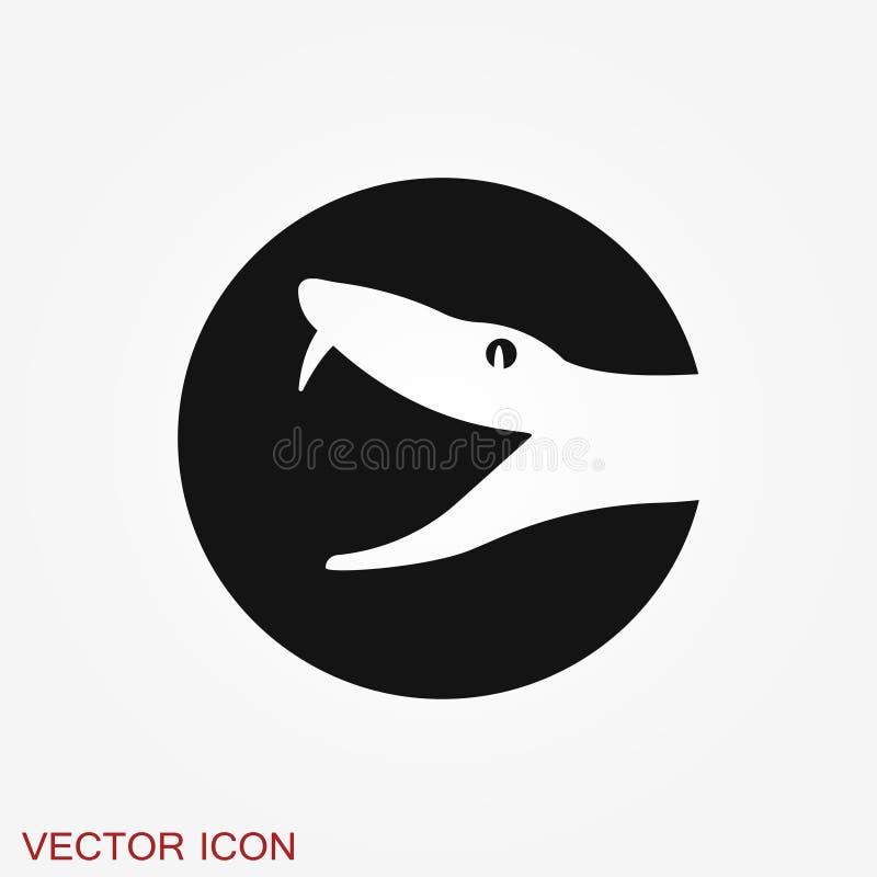Snake Vector Icon, Animal Symbol Isolated on Background Stock ...