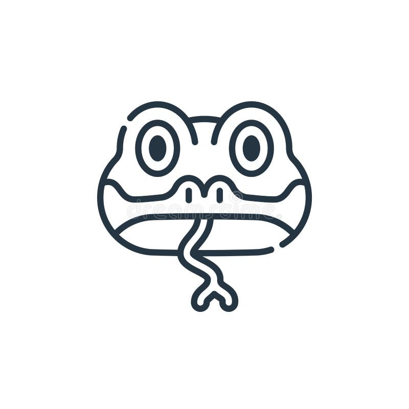 Snake Vector Icon. Snake Editable Stroke. Snake Linear Symbol for Use ...