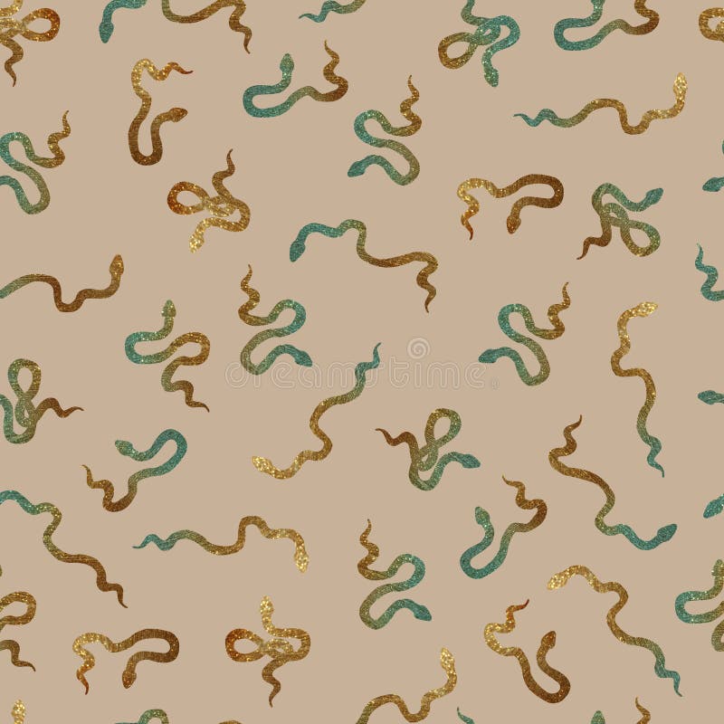 Snakes Bicolor Gradient Seamless Pattern Stock Vector - Illustration of ...