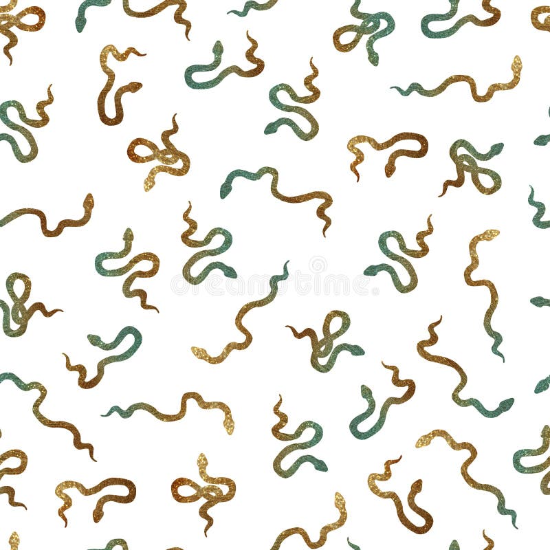 Snakes Bicolor Gradient Seamless Pattern Stock Vector - Illustration of ...