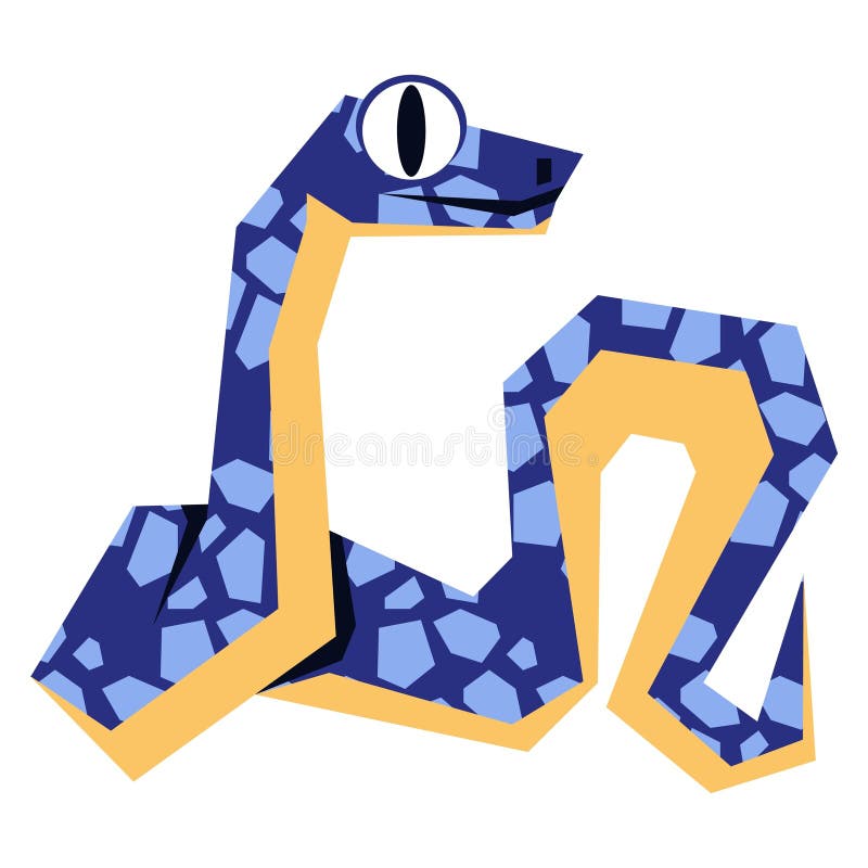 Snakes 2025 is Blue and Geometric Looking Sideways into the Texture ...