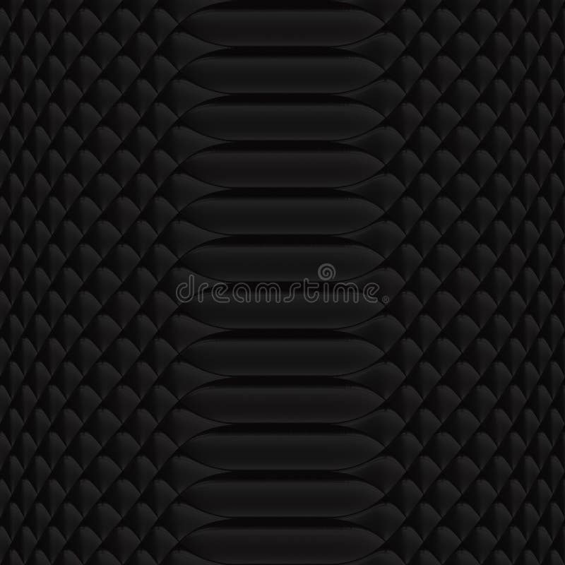 Snakeskin pattern black stock illustration. Illustration of close ...
