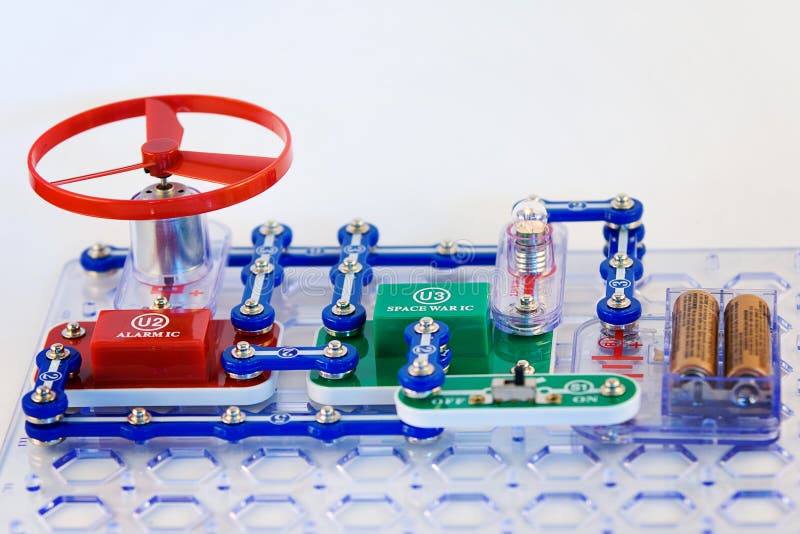 Snap Circuits stock photo. Image of model, batteries, electricity - 8992608