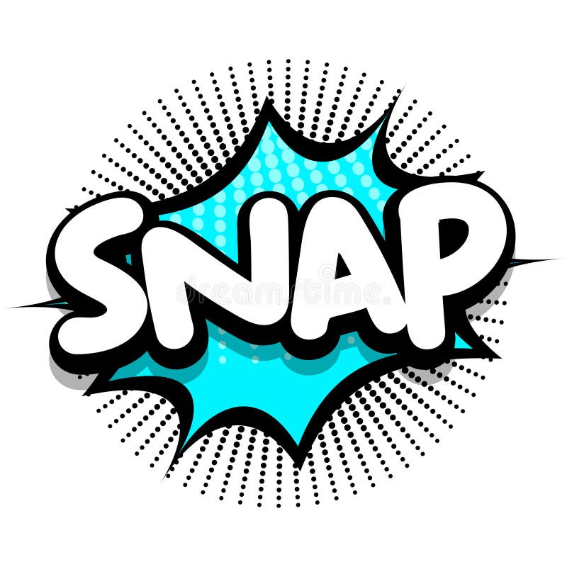 Snap Comic Book Explosion Bubble Vector Illustration Stock Vector ...