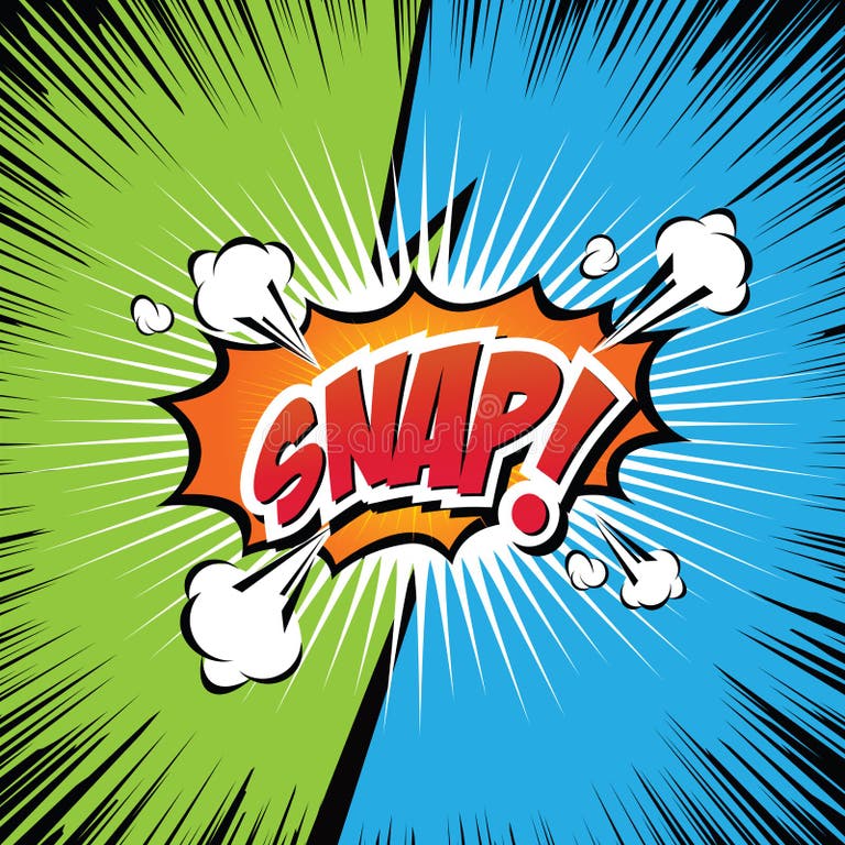 Snap! Comic Speech Bubble, Cartoon. Stock Vector - Illustration of ...