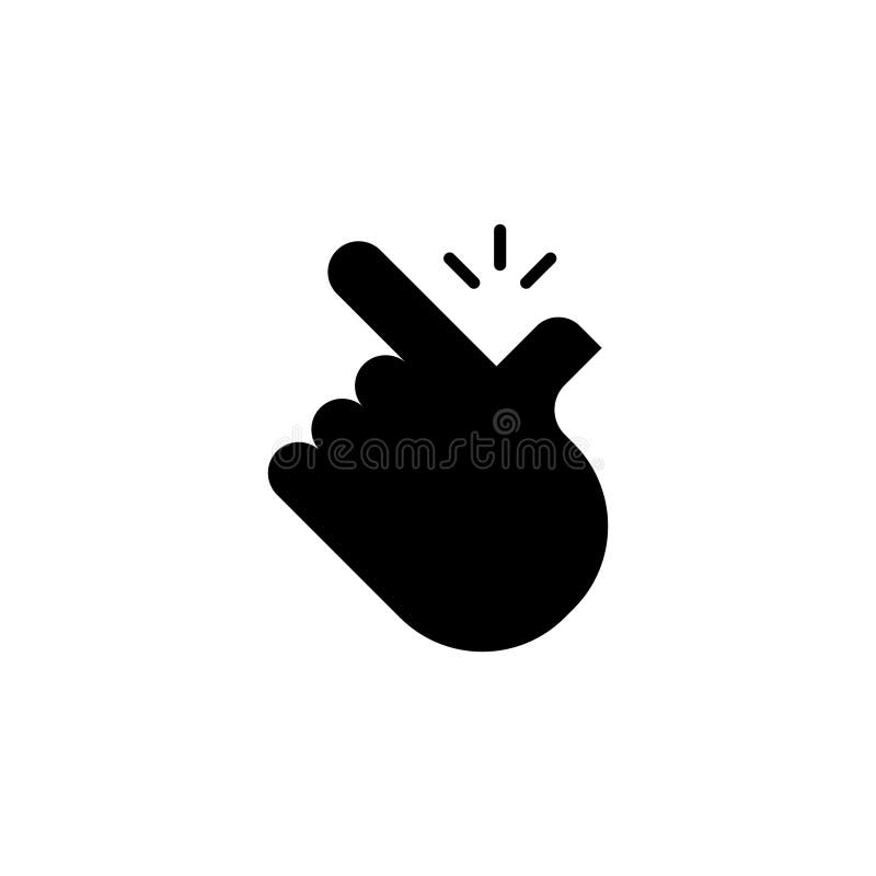 Snap Finger Vector Icon Logo Design Stock Vector - Illustration of ...