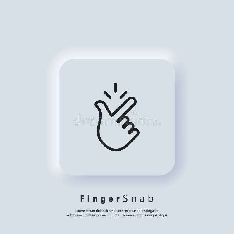 Snap of Fingers. Finger Snap Icon. Easy Icon. Finger Snapping Line Sign ...
