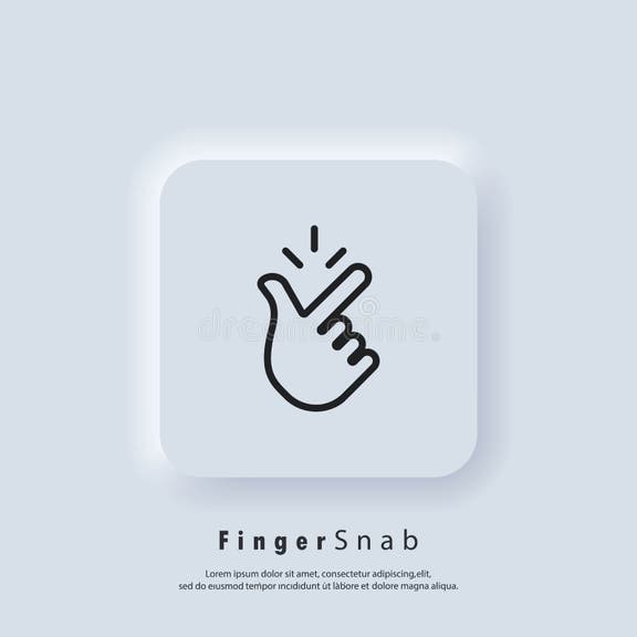 Snap of Fingers. Finger Snap Icon. Easy Icon. Finger Snapping Line Sign ...
