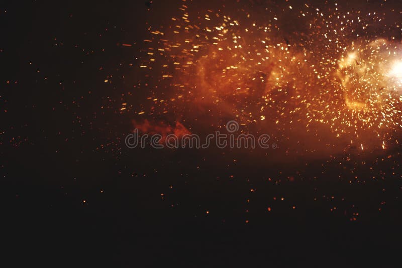 Snap of a Fire Work at the Time of Festival Dipavali Stock Photo ...