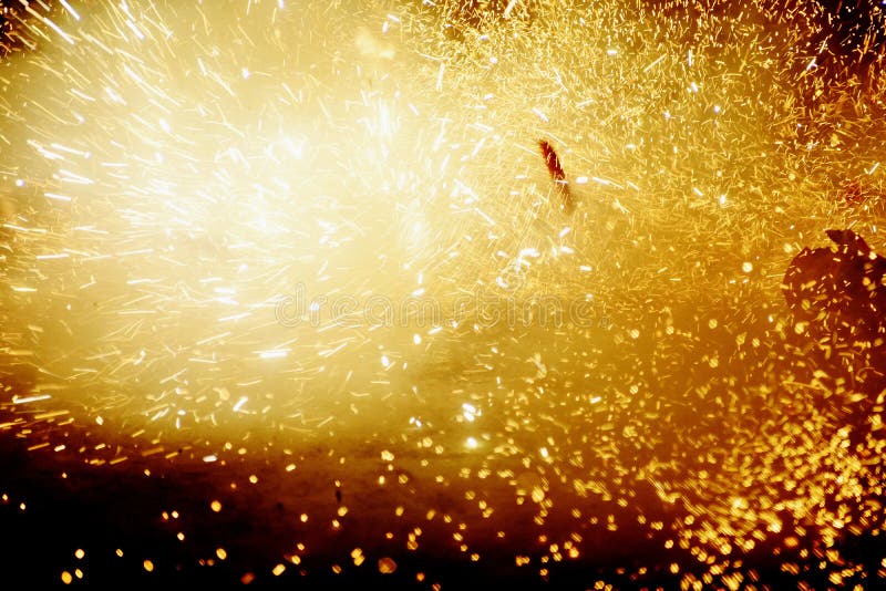 Snap of a Fire Work at the Time of Festival Dipavali Stock Image ...