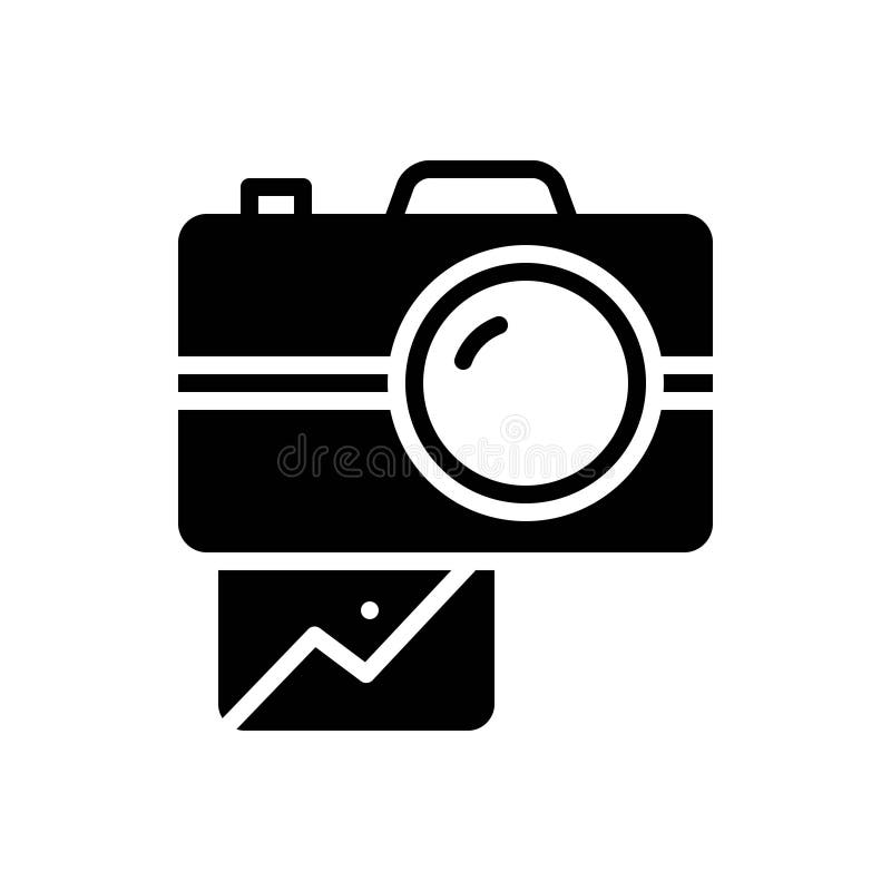 Black Solid Icon for Snap, Shot and Capture Stock Vector - Illustration ...