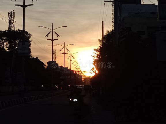 Snap of the Rising Sun in the Sky Stock Photo - Image of snap, yellow ...