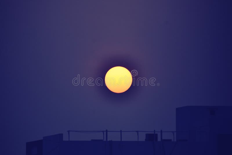 Snap of the Rising Sun in the Sky Stock Photo - Image of yellow ...