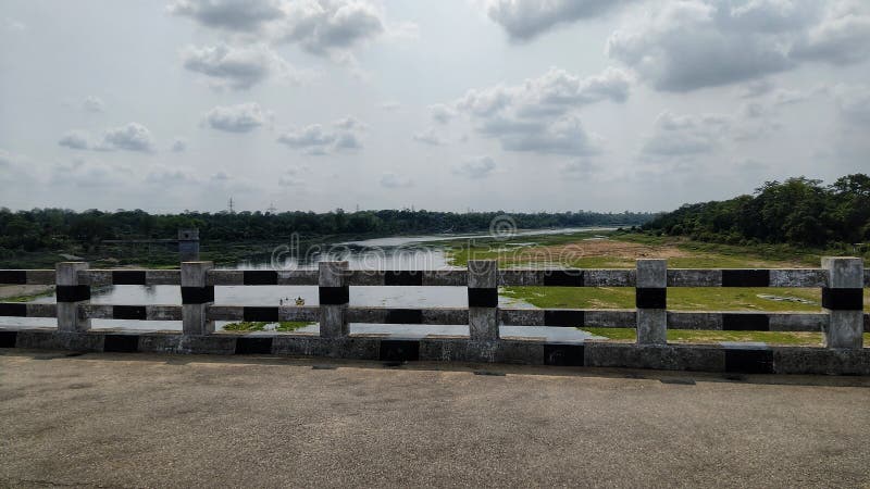 Snap of a River from Bridge Over it Stock Image - Image of bridge ...