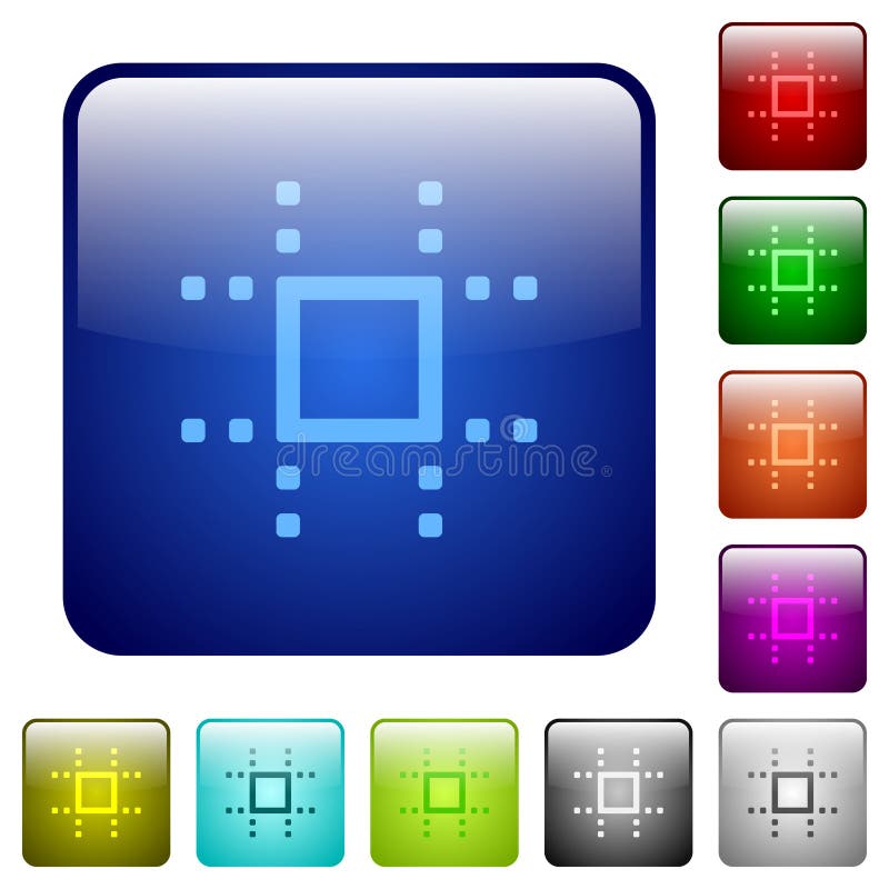 Snap to grid simple icons stock vector. Illustration of setting - 195890716