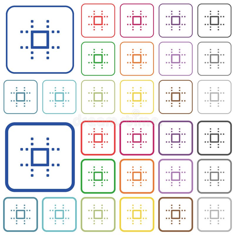 Snap to grid simple icons stock vector. Illustration of setting - 195890716