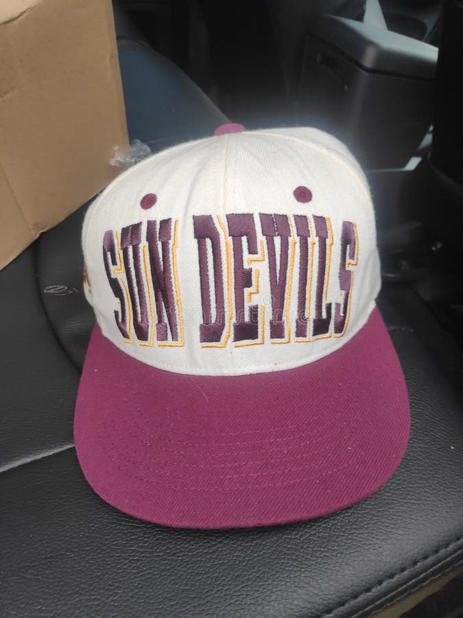 SNAPBACK SUN DEVILS editorial stock image. Image of hand - 266442569