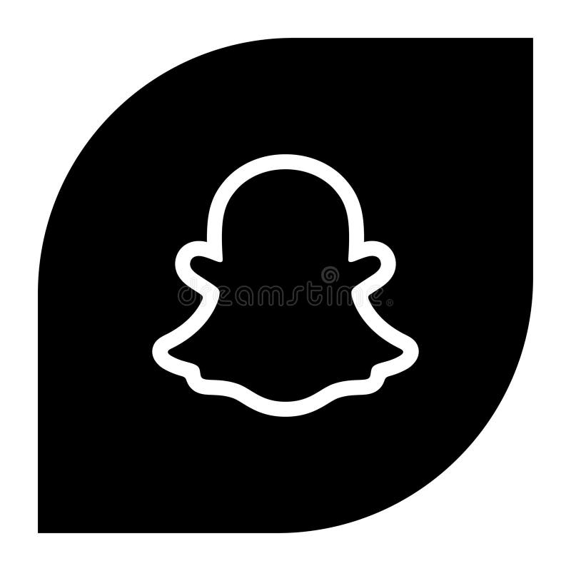 Black Snapchat Icon Stock Illustrations – 588 Black Snapchat Icon Stock ...
