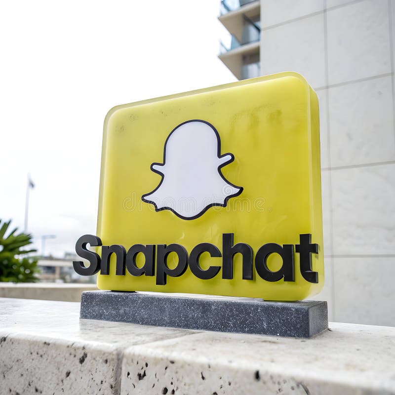 Snapchat Logo Isolated on White Background Stock Illustration ...