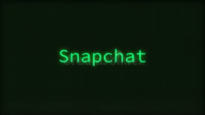 Snapchat, Typing Text, Retro Computer Screen Stock Video - Video of ...