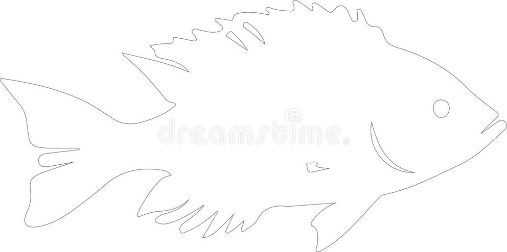 Snapper Outline Stock Illustrations – 191 Snapper Outline Stock ...