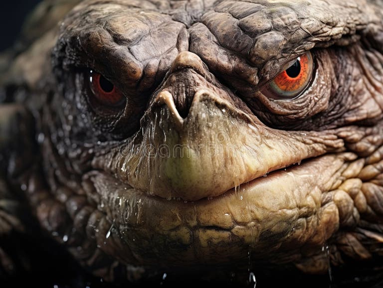 Snapping Turtle Head stock illustration. Illustration of animals ...