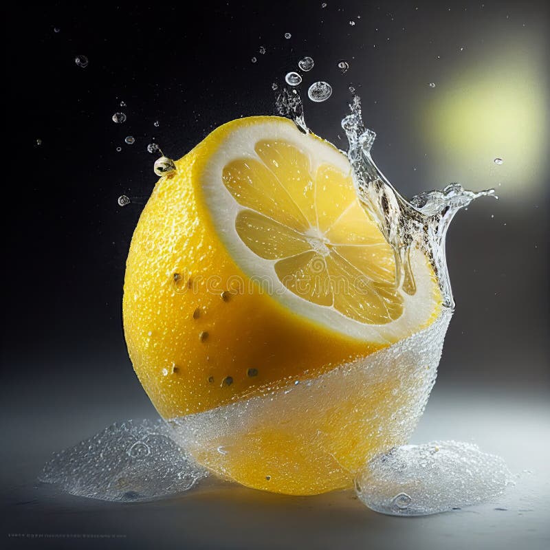 Snapshot of Juicy Lemon Generative AI Stock Illustration - Illustration of orange, isolated ...