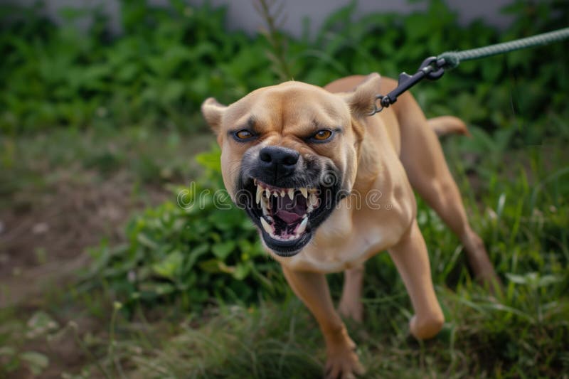 Snarling dog stock image. Image of growling, vicious, protective - 54945