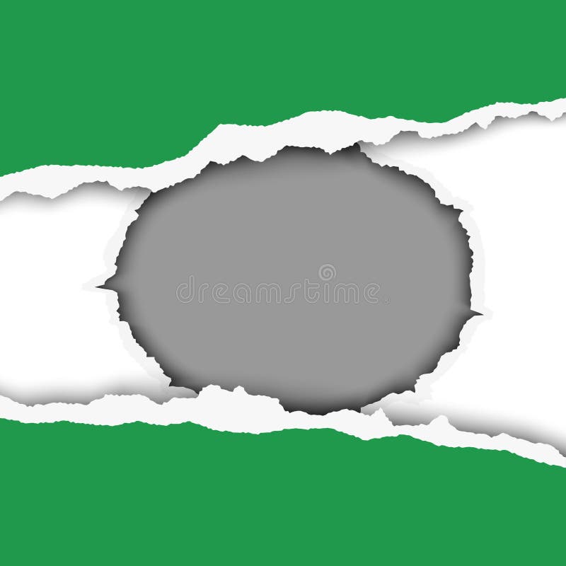 Snatched Middle of Transparent Paper with Torn Edges and Space for Text ...