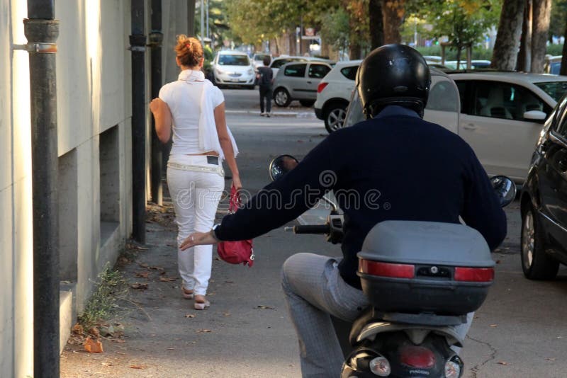 Policeman and Thief. Robbery Scene. Stock Photo - Image of person ...