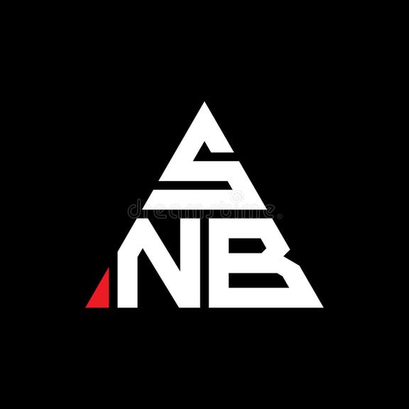 SNB Triangle Letter Logo Design with Triangle Shape. SNB Triangle Logo ...