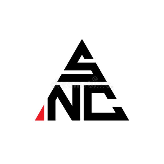 SNC Triangle Letter Logo Design with Triangle Shape. SNC Triangle Logo ...
