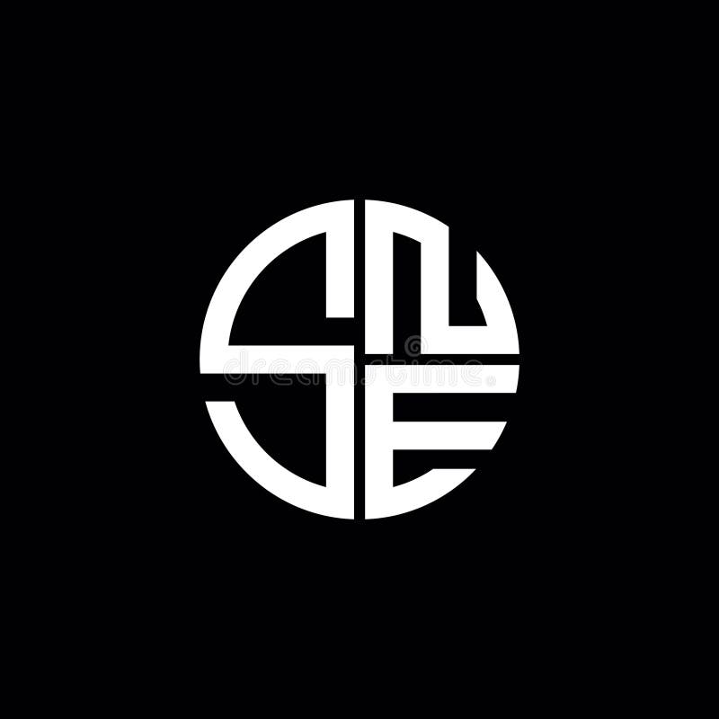 SNE Logo SNE Icon SNE Monogram SNE Letter Minimalist Circle Flat Unique ...