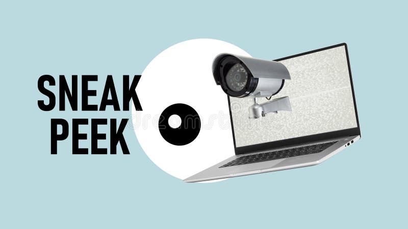 Sneak Peek is Shown Using the Text Stock Photo - Image of advertisement ...