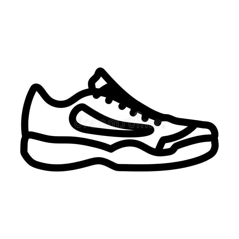 Sneaker Icon stock vector. Illustration of editable - 221285295