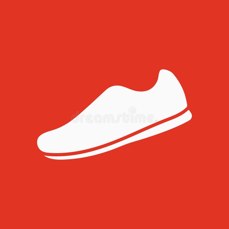 The Sneaker Icon. Shoes Symbol Stock Vector - Illustration of walking ...