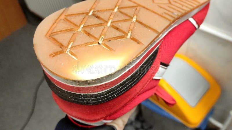 Sneaker with a Worn Out Sole Stock Photo - Image of shoe, sole: 314068132