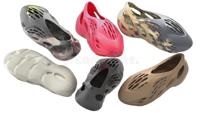 Sneakers Foam Runner stock illustration. Illustration of style - 369681327