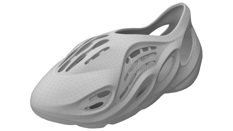 Sneakers Foam Runner stock illustration. Illustration of sneaker ...