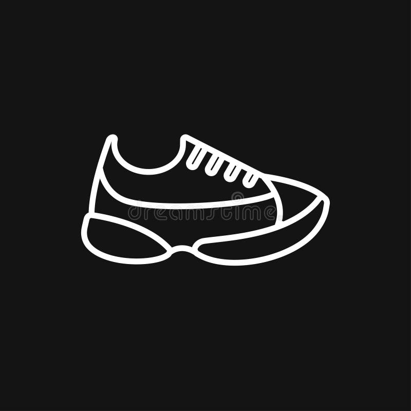Sneakers Icon Vector Sign Symbol for Design Stock Illustration ...