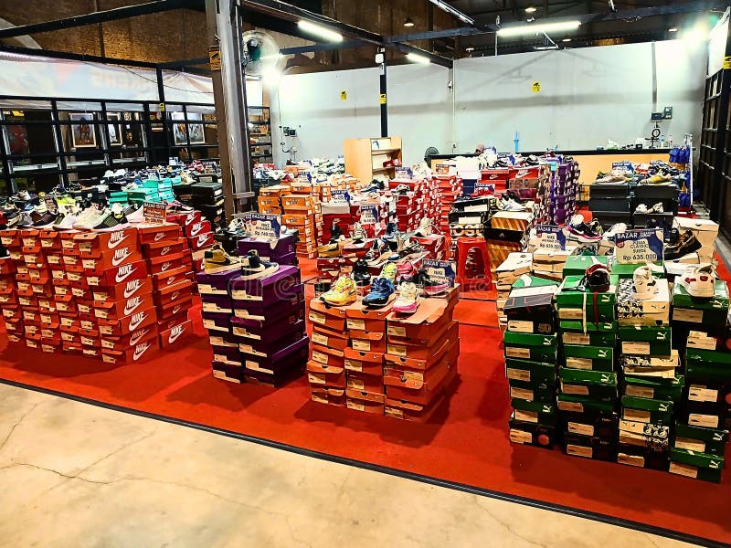 Sneakers Store at Rest Area Shopping Arcade Editorial Image - Image of ...