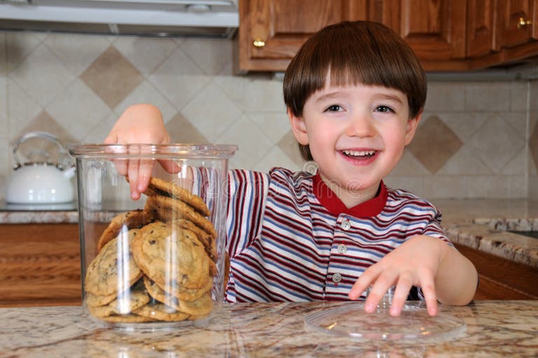 Sneaking Cookies stock image. Image of chocolate, reaching - 13997843