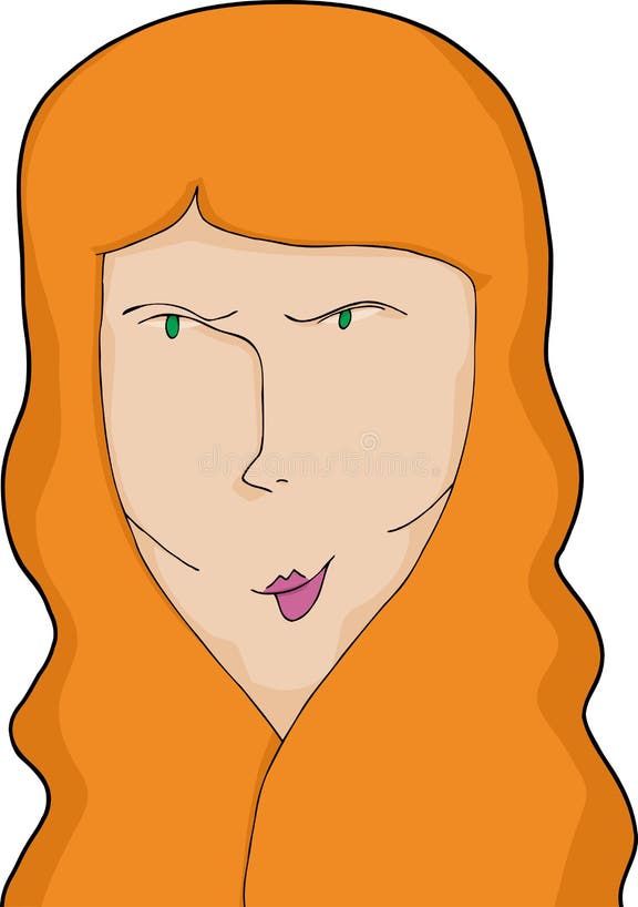 Sneaky Lady stock illustration. Illustration of adult - 22743793