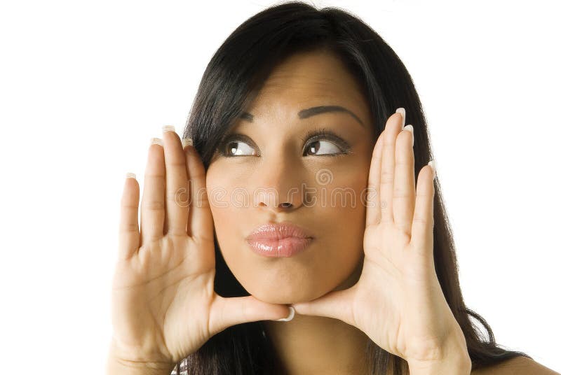 Sneer at stock photo. Image of lips, lady, person, close - 4878538