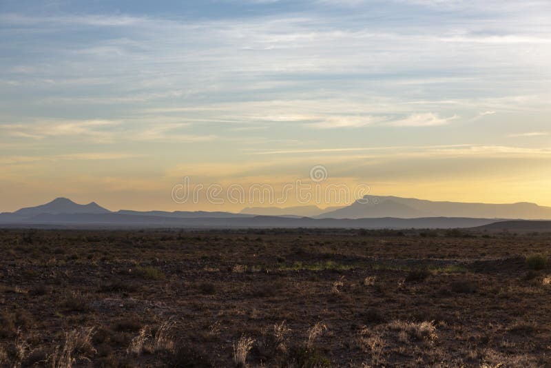 Sneeuberg Mountains in the Late Afternoon Light Stock Photo - Image of ...