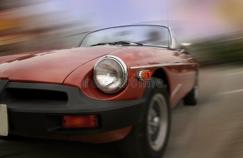 Snel Bewegende Auto stock afbeelding. Image of auto, aandrijving - 3085539